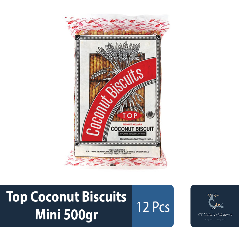Top Coconut Biscuits 500gr | Food and Beverages | CV Lintas Tujuh Benua