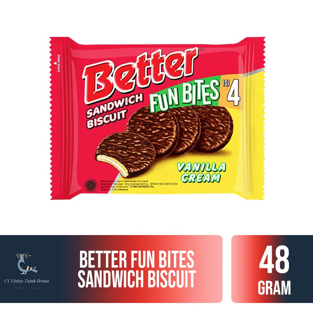 Better Fun Bites Sandwich Biscuit 48gr | Food and Beverages | CV Lintas ...