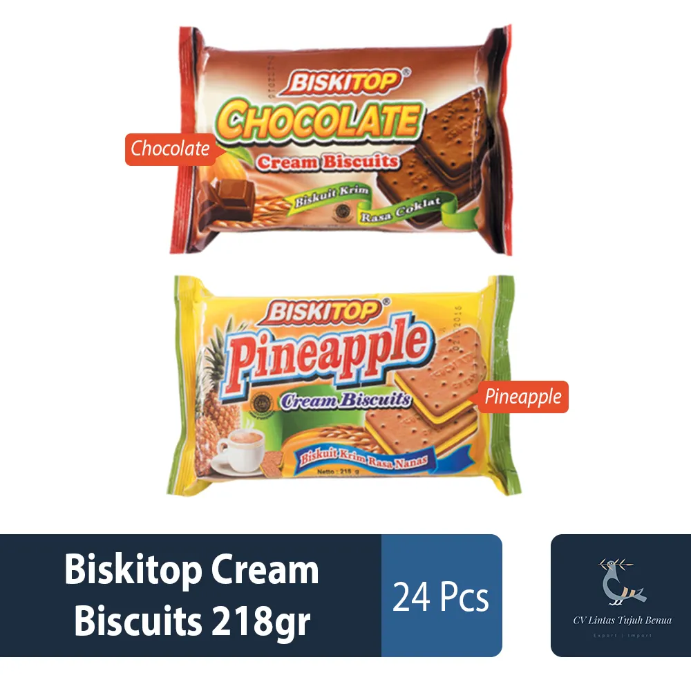 Biskitop Cream Biscuits 218gr | Food and Beverages | CV Lintas Tujuh Benua