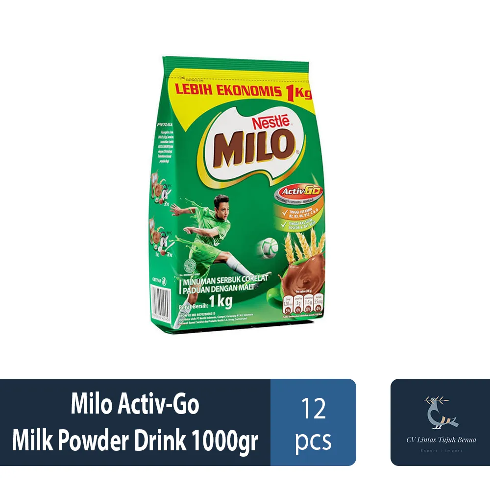 Milo Activ-Go Milk Powder Drink 1000gr | Food and Beverages | CV Lintas ...