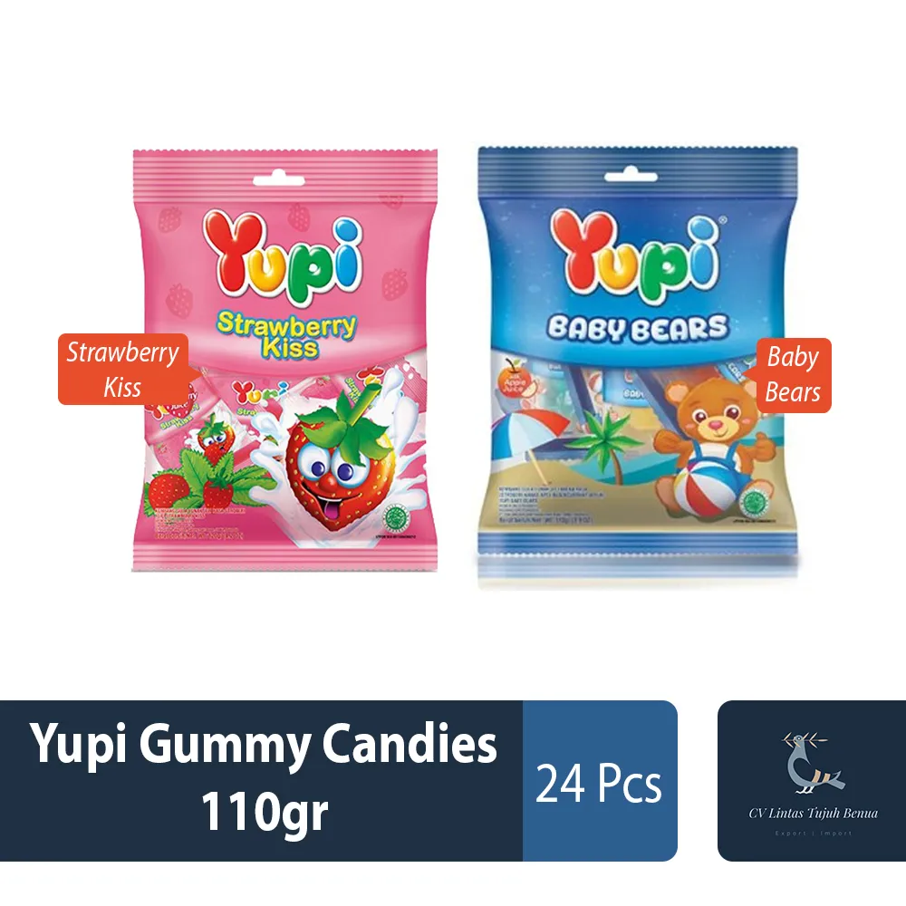 Yupi Gummy Candies 110gr | Confectionary | CV Lintas Tujuh Benua