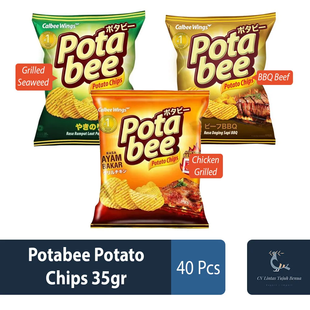 Potabee Potato Chips 35gr | Food and Beverages | CV Lintas Tujuh Benua