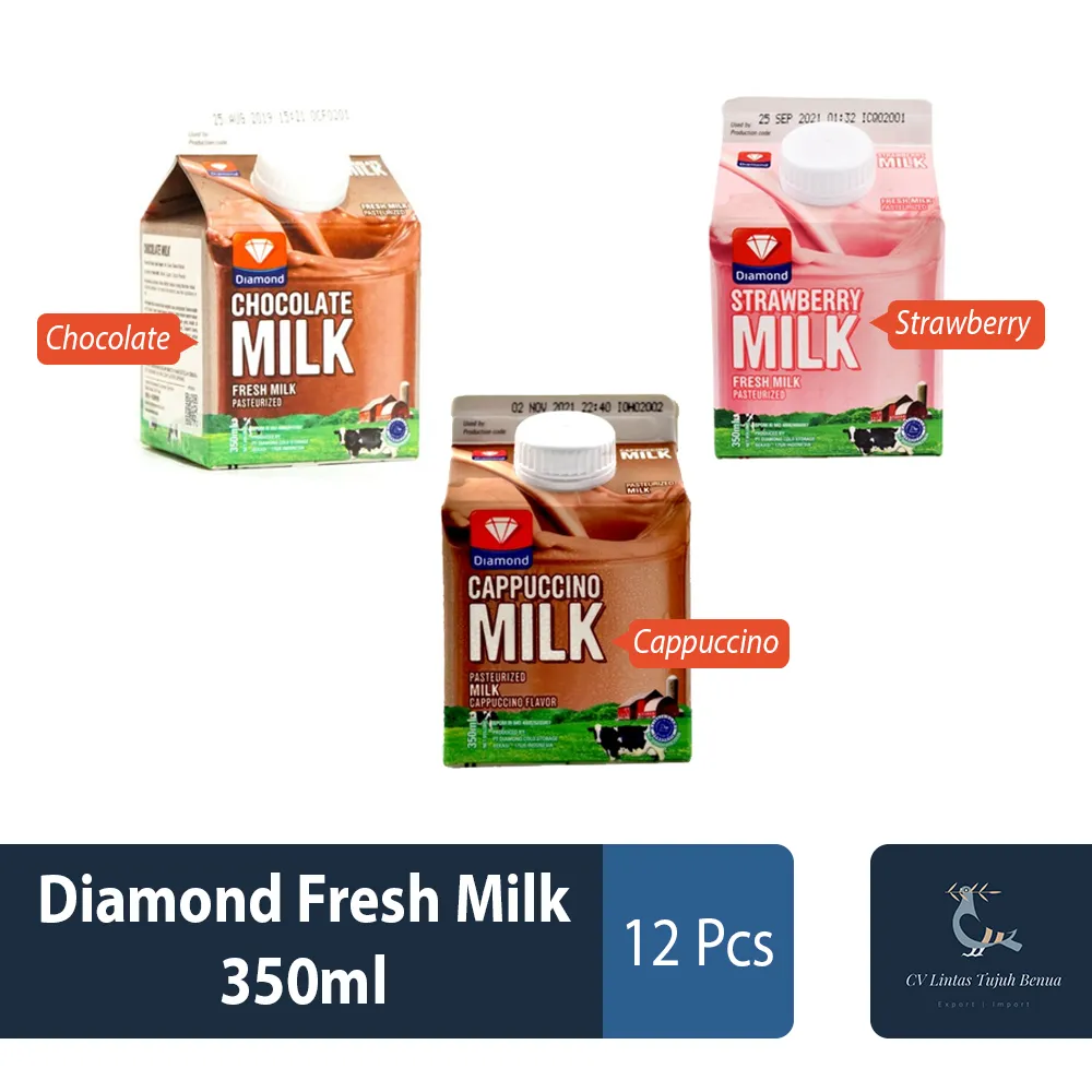 Diamond Fresh Milk 350ml | Food and Beverages | CV Lintas Tujuh Benua