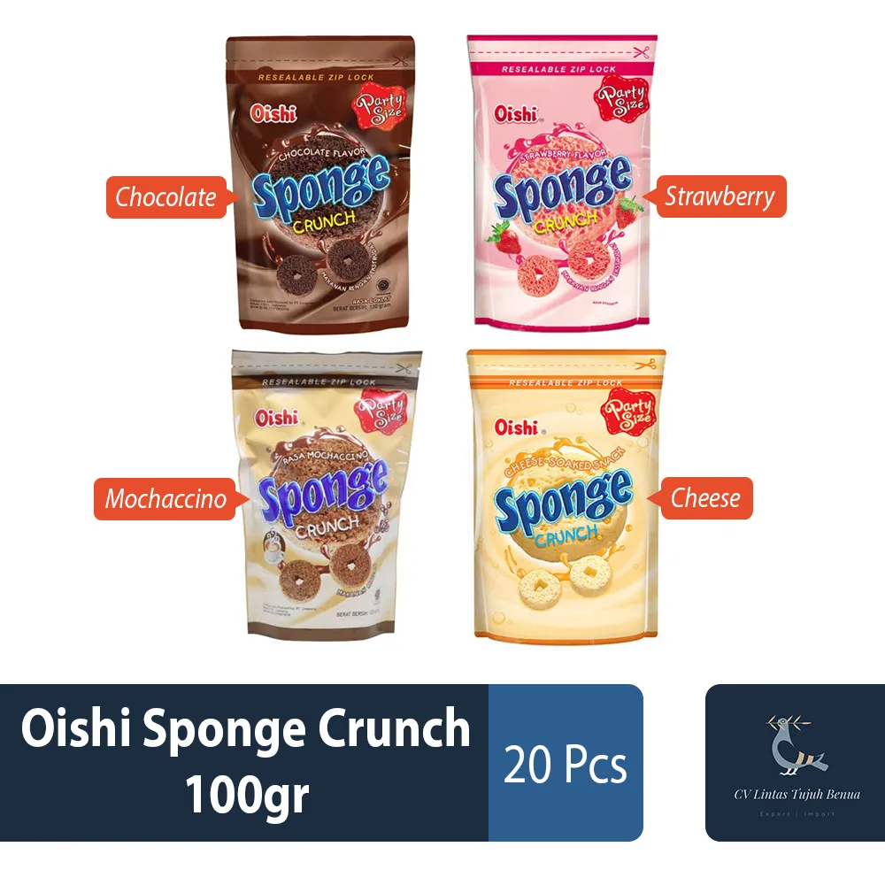 Oishi Sponge Crunch 110gr | Food and Beverages | CV Lintas Tujuh Benua