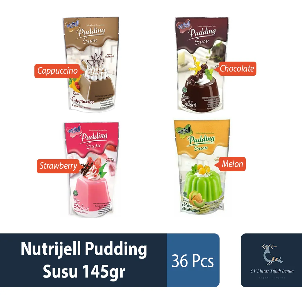 Nutrijell Pudding Susu 145gr | Instant Food & Seasoning | CV Lintas ...