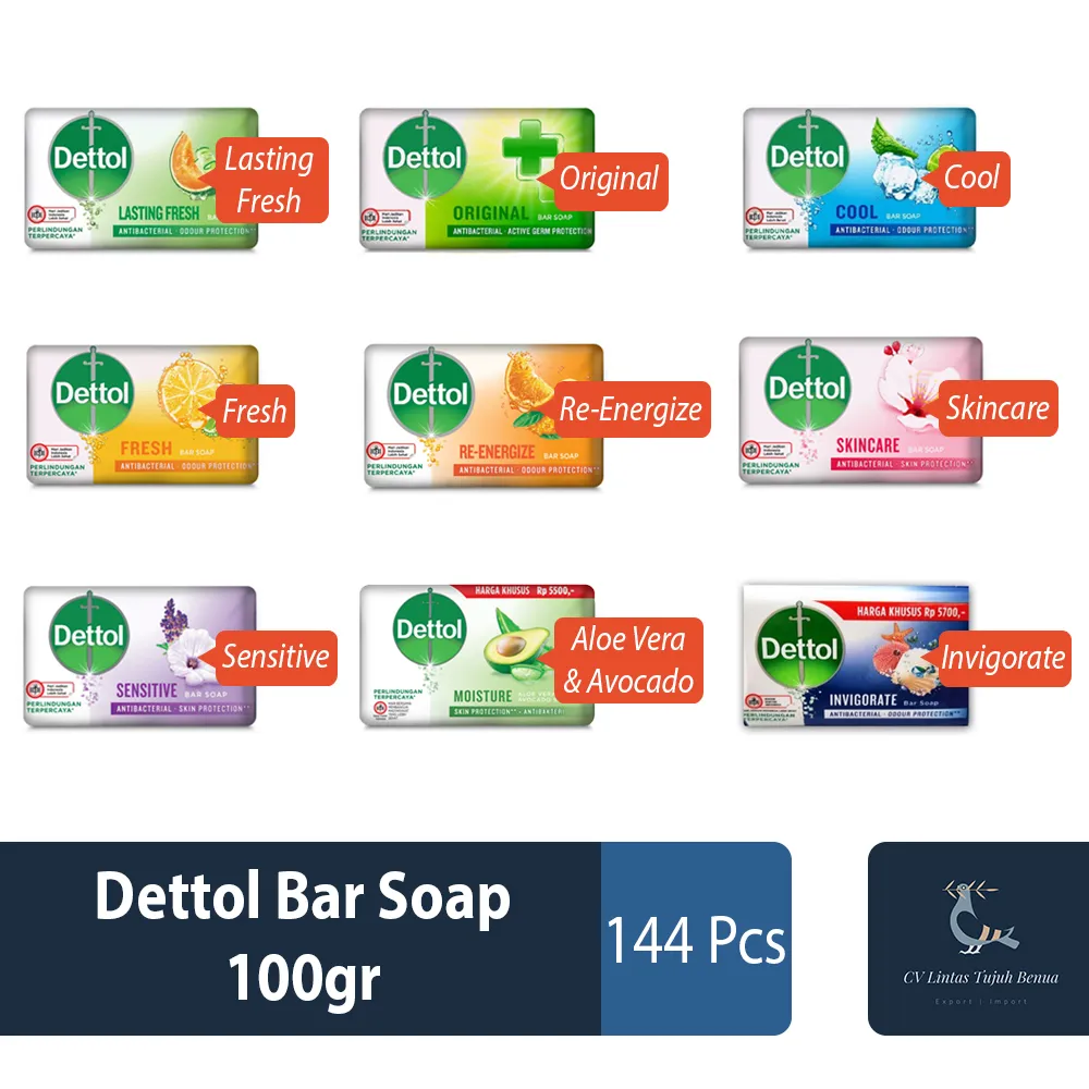 Dettol Bar Soap 100gr | Toiletries | CV Lintas Tujuh Benua
