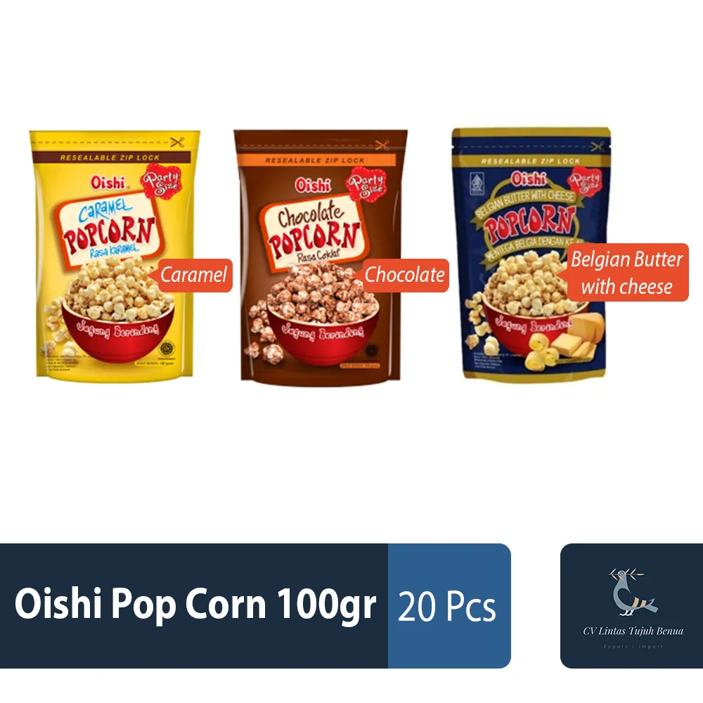 Oishi Popcorn 100gr | Food and Beverages | CV Lintas Tujuh Benua