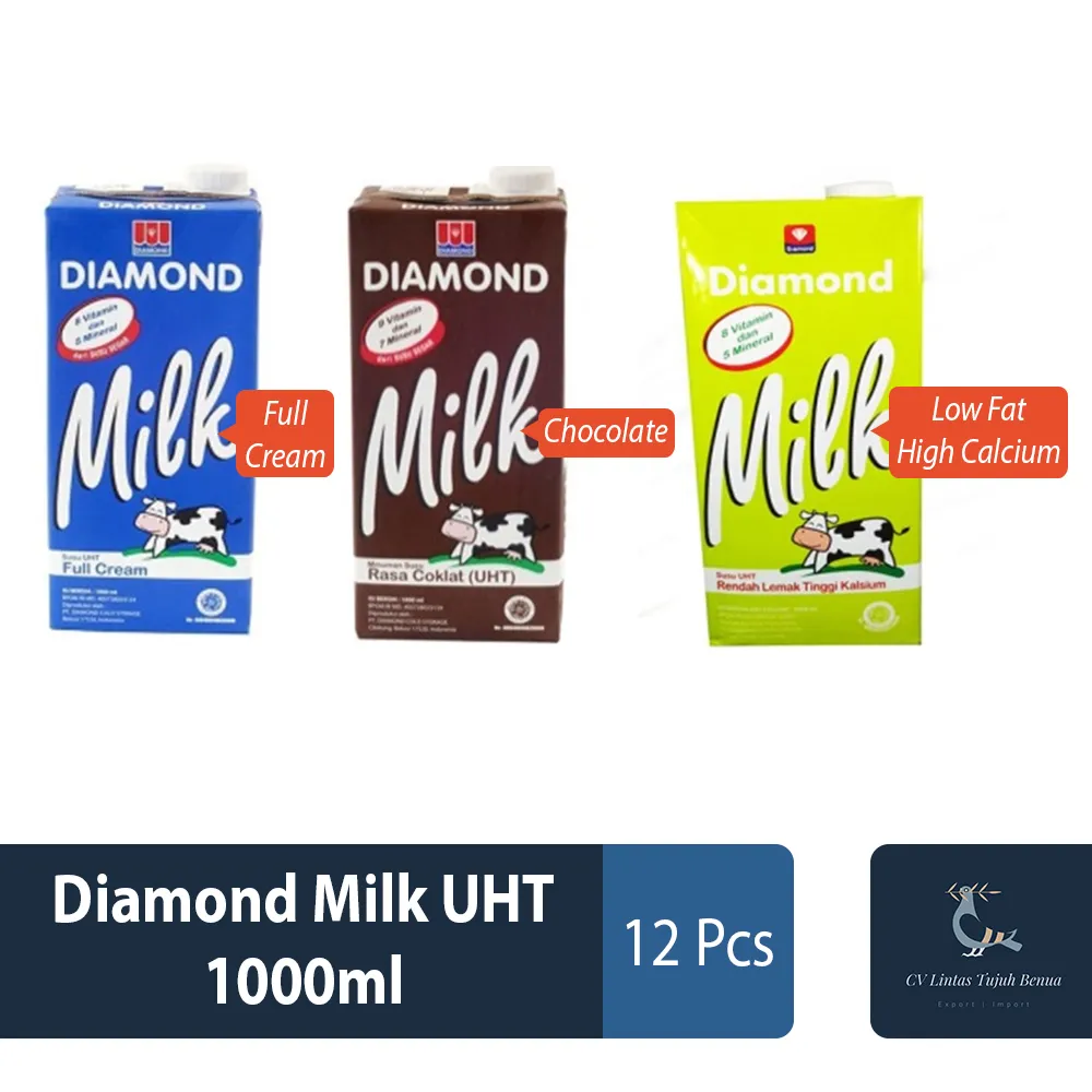 Diamond Milk UHT 1000ml | Food and Beverages | CV Lintas Tujuh Benua