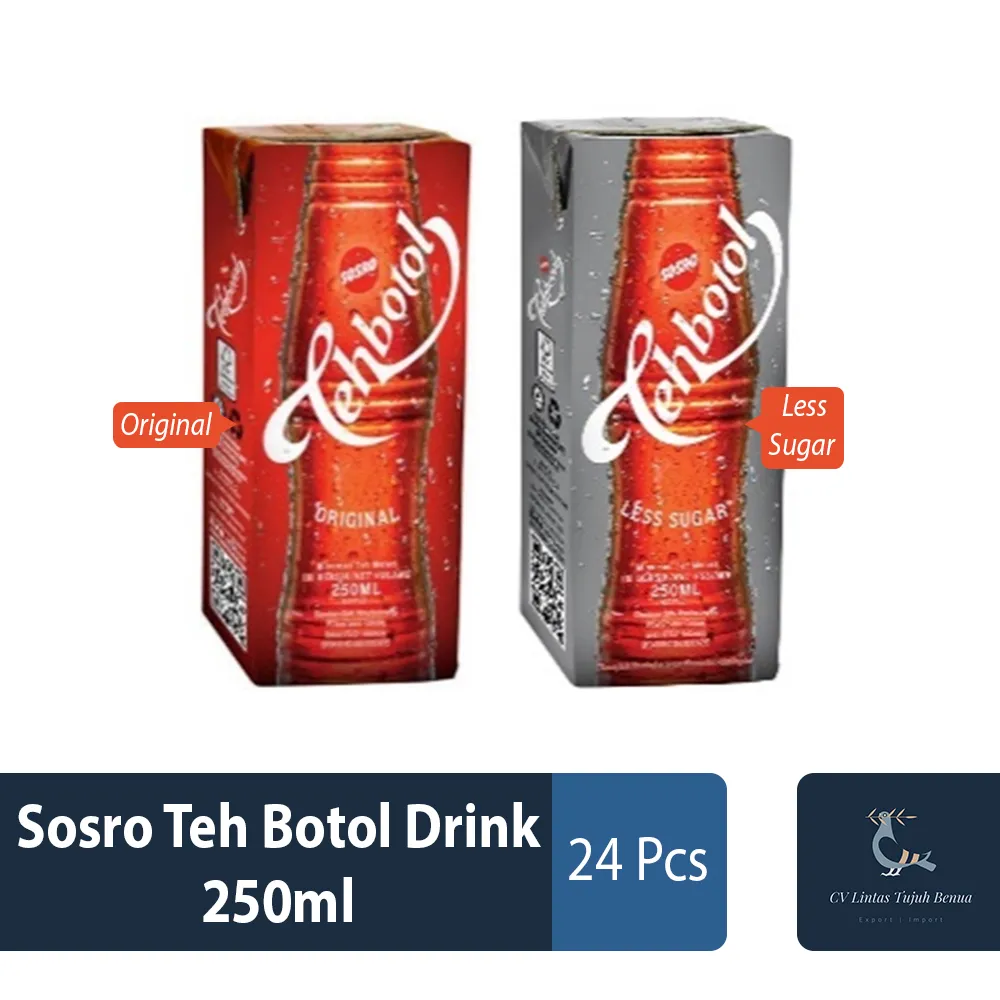 Sosro Teh Botol Drink 250ml | Food and Beverages | CV Lintas Tujuh Benua