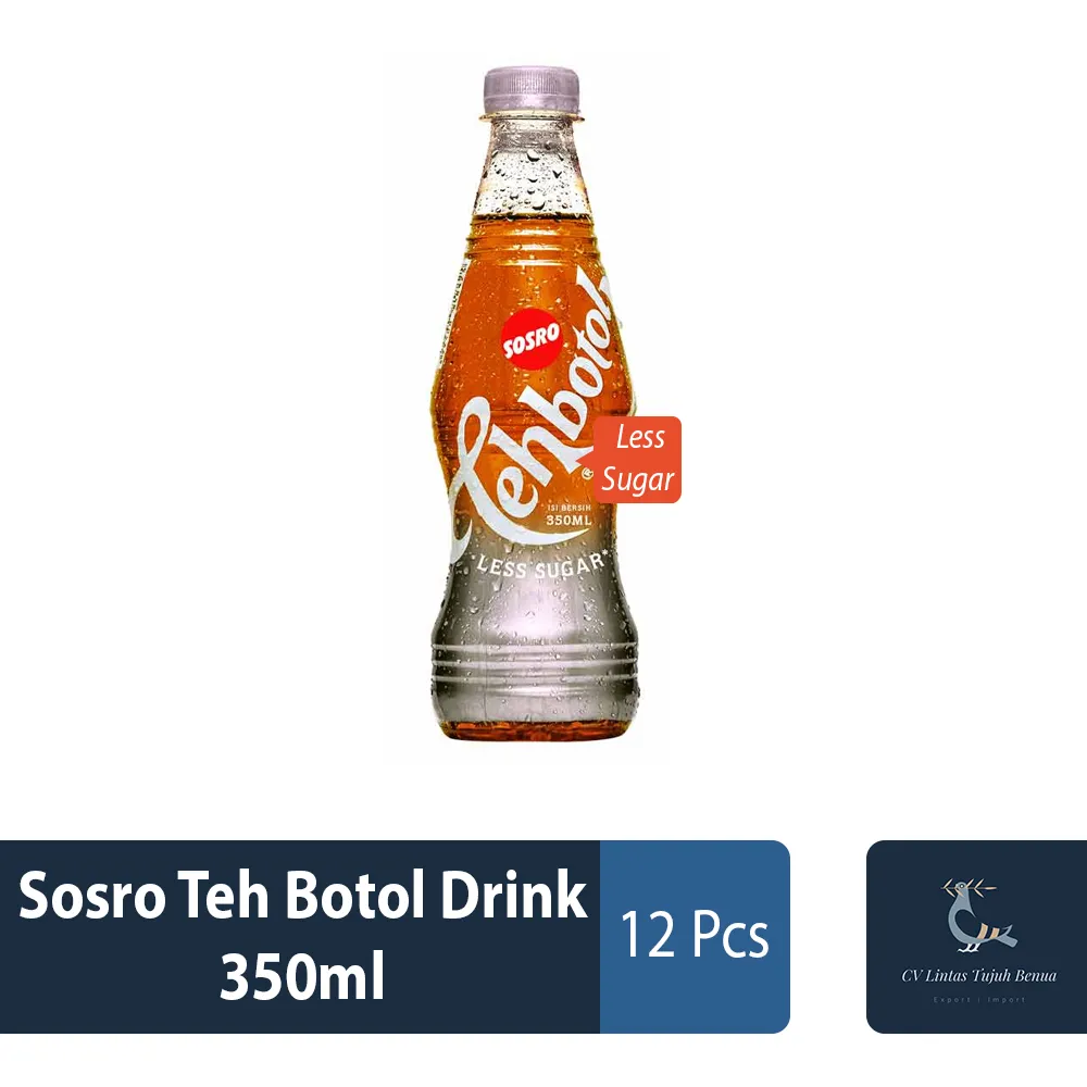 Sosro Teh Botol Drink 350ml | Food and Beverages | CV Lintas Tujuh Benua