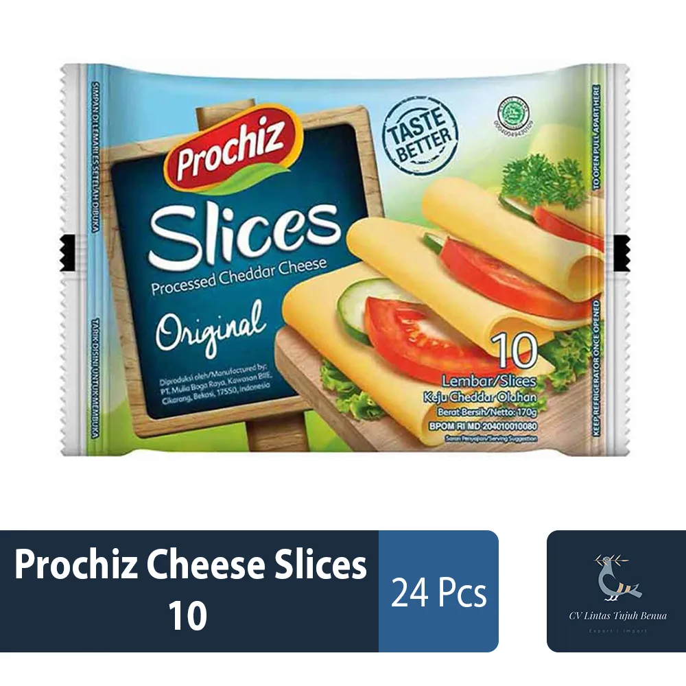 Prochiz Cheese Slices 10 | Food and Beverages | CV Lintas Tujuh Benua