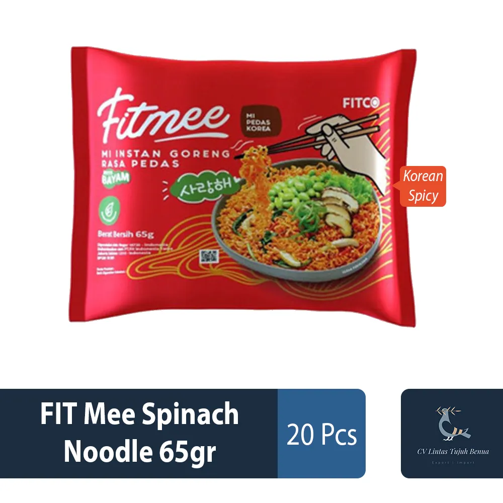 FIT Mee Spinach Noodle 65gr | Instant Food & Seasoning | CV Lintas ...