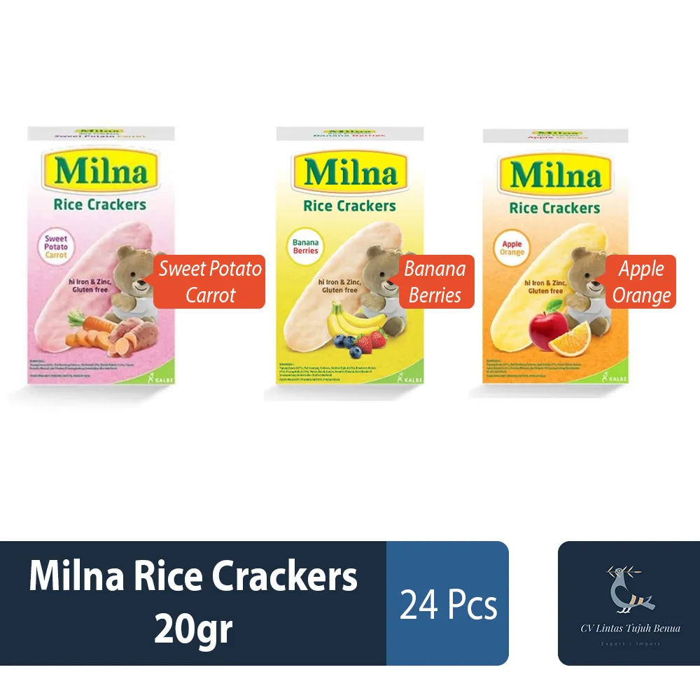 Milna Rice Crackers 20gr | Food and Beverages | CV Lintas Tujuh Benua