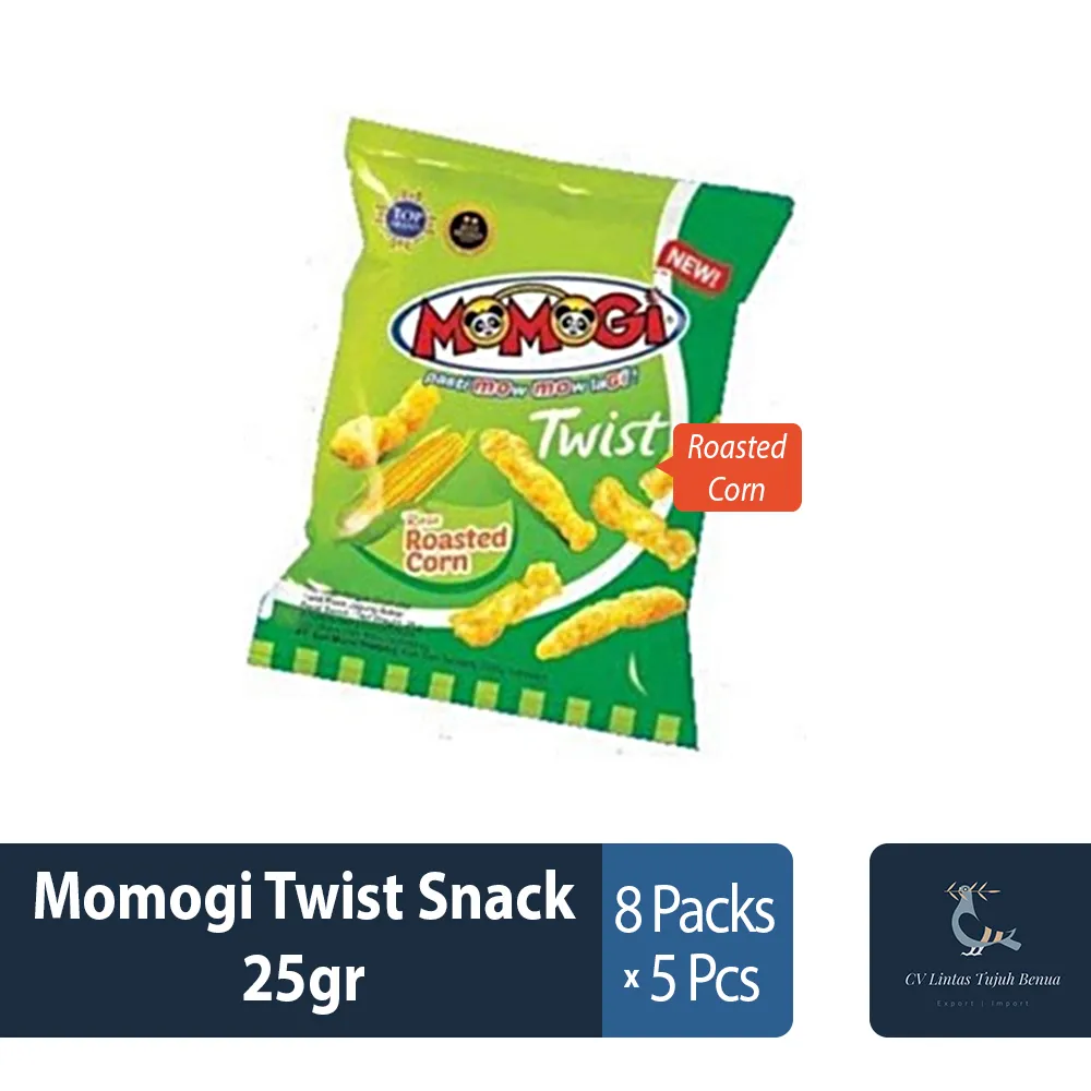 Momogi Twist Snack 25gr | Food and Beverages | CV Lintas Tujuh Benua