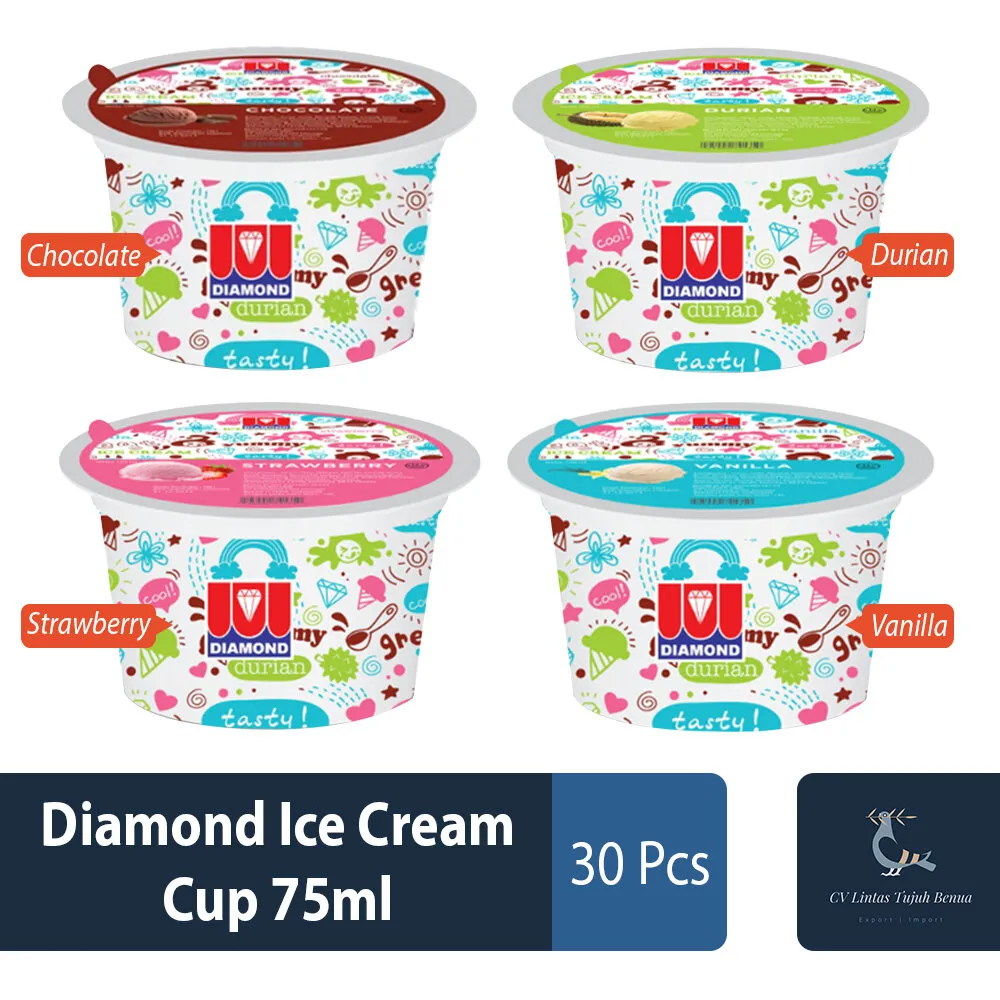 Diamond Ice Cream Cup 75ml | Food and Beverages | CV Lintas Tujuh Benua