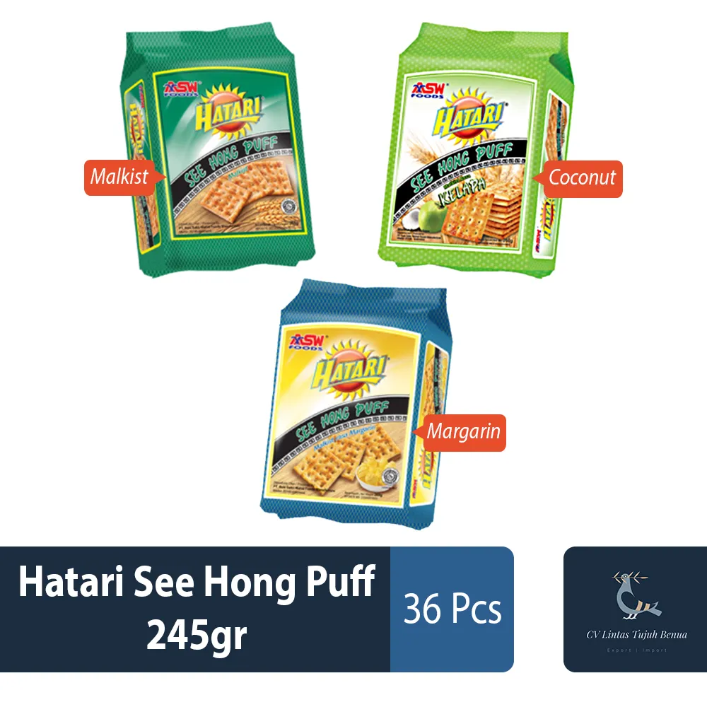 Hatari See Hong Puff 245gr | Food and Beverages | CV Lintas Tujuh Benua